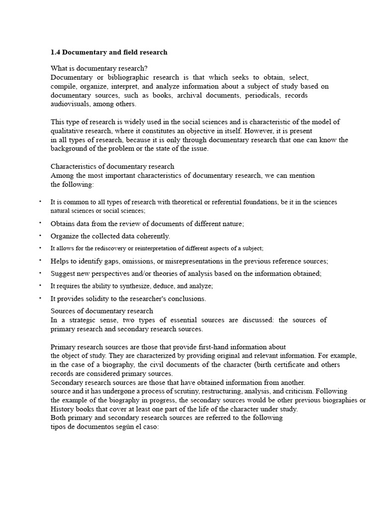 Understanding Documentary Research Methods | PDF | Experiment | Methodology