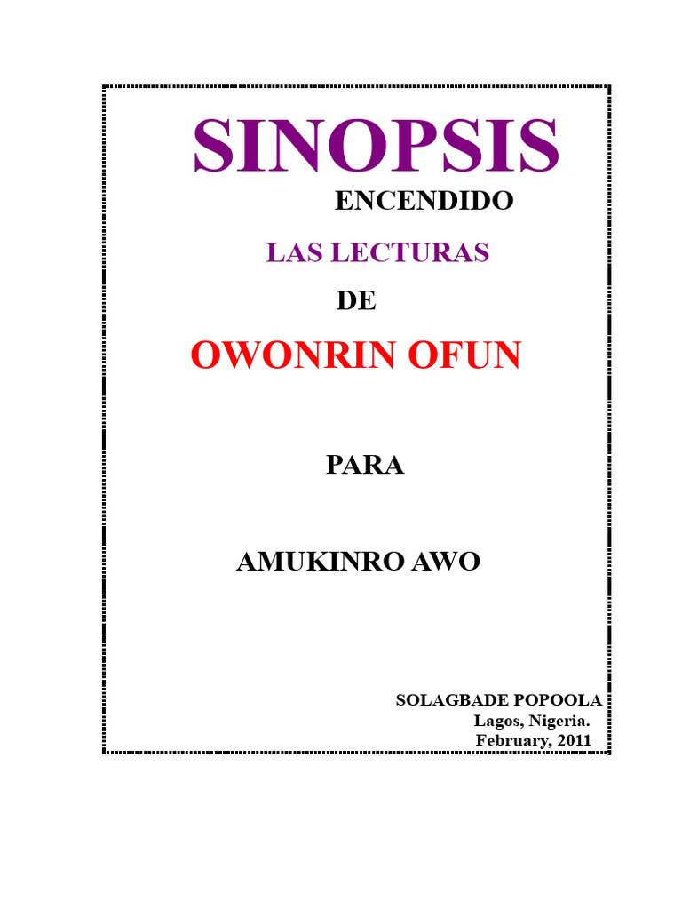 Owonrin Ofun: Ire y Ebo en Ifá | PDF