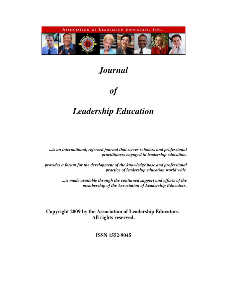 Journal of Leadership Education | PDF | Leadership | Service Learning