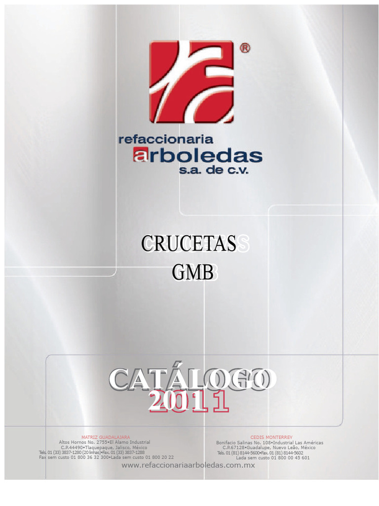 Catálogo de Crucetas GMB y Precisión | PDF | Vehículos comerciales ...