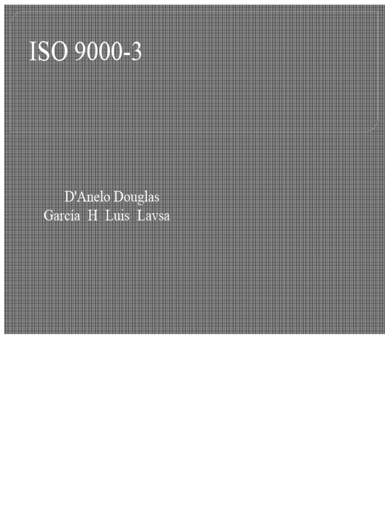 ISO 9000-3 | PDF | Quality Management System | International ...