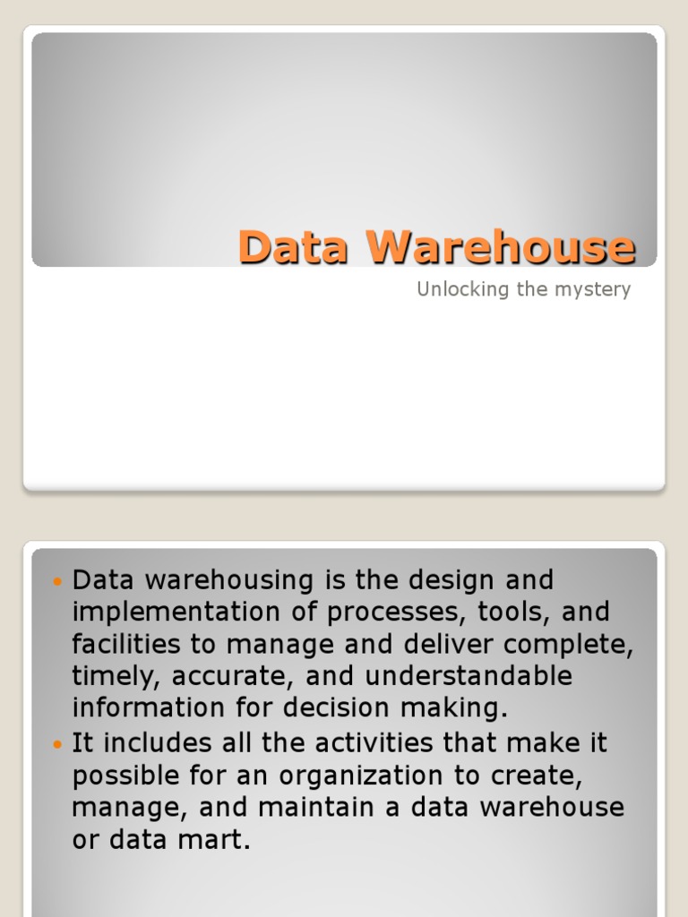 Data Warehouse Final Report | PDF | Data Warehouse | Business Intelligence