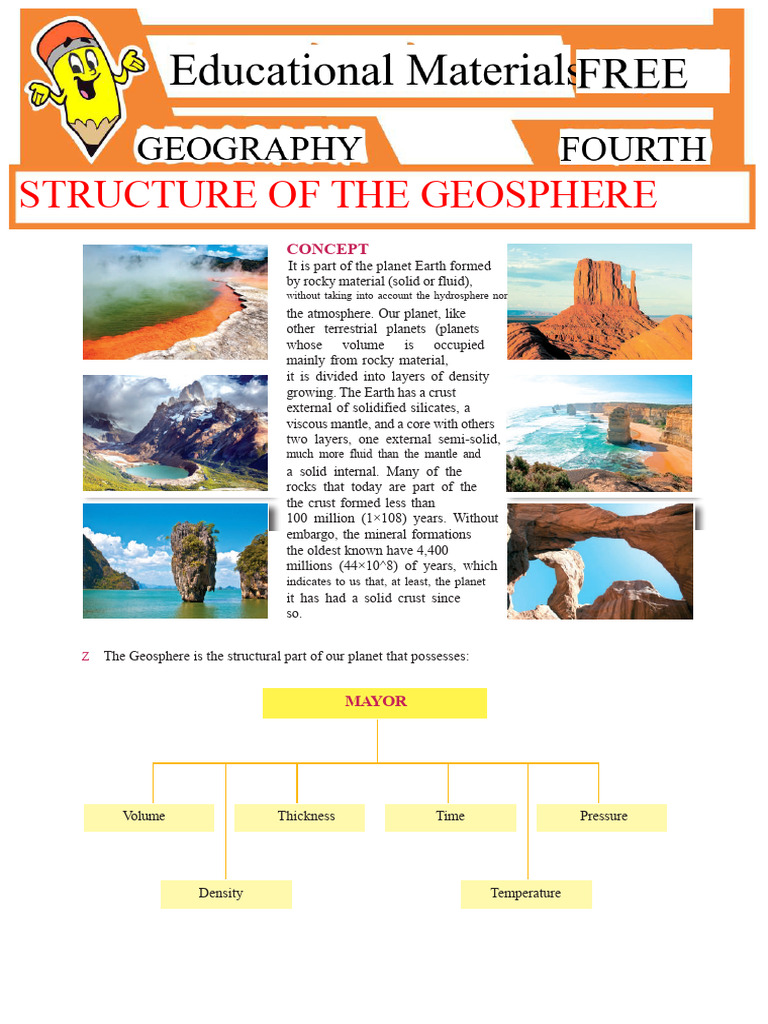Structure of the Geosphere for Fourth Grade of Secondary School.pdf ...