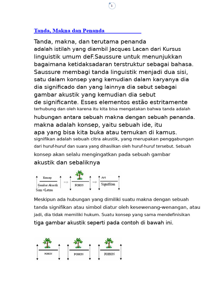 Tanda, Penanda dan Makna | PDF