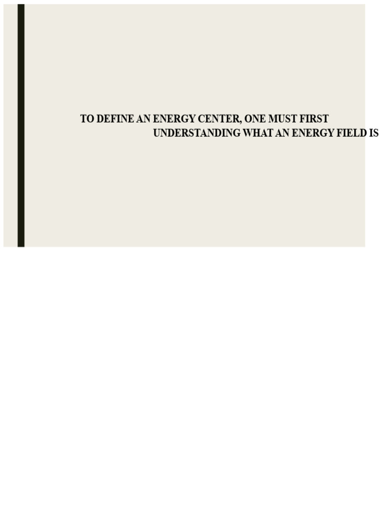 Energetic Fields | PDF