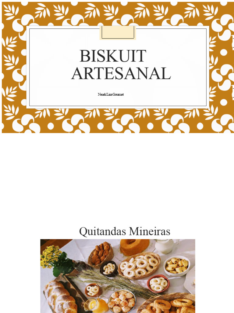 Resep Biskuit Tradisional Brasil | PDF