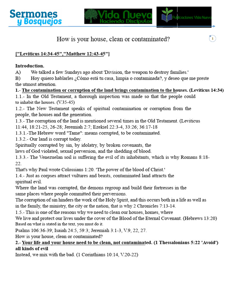 Cleanse Your Home from Spiritual Contamination | PDF | Ghosts | Sin