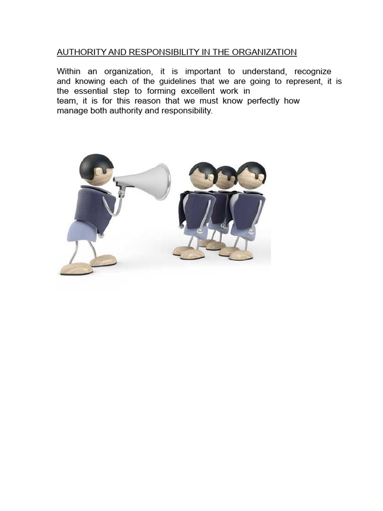 Understanding Authority and Responsibility | PDF
