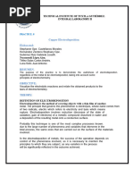 Electrolysis of Copper Chloride Experiment | PDF | Electrode | Anode