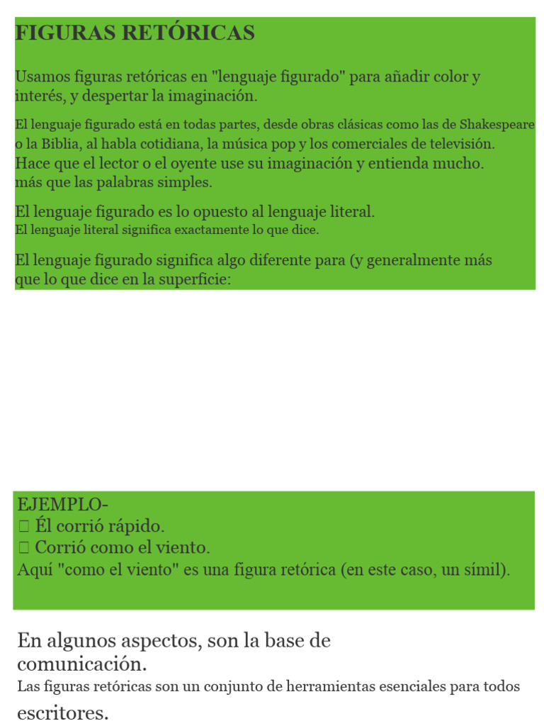 Figuras Retóricas: Guía Esencial | PDF | Metáfora | Ironía