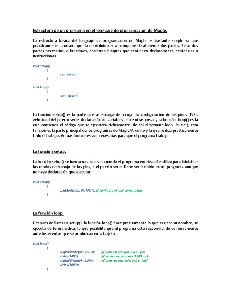 Manual Maple | PDF | Puntero (Programación de computadora) | Programa de computadora