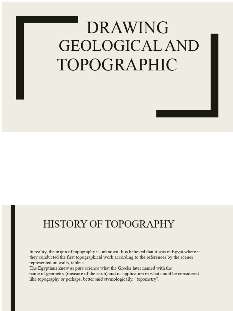 Geological and Topographic Drawing (EXPRESSION) | PDF | Topography ...