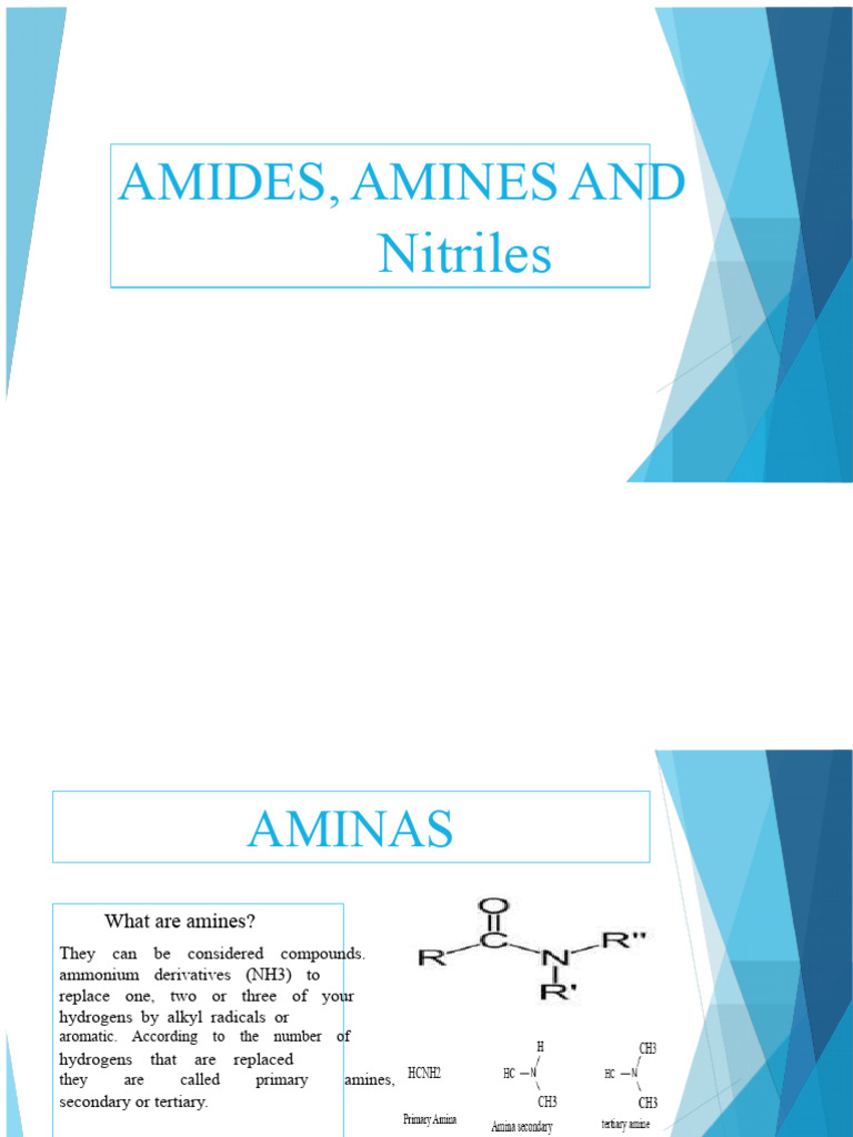 Understanding Amines, Amides, and Nitriles | PDF | Amine | Amide