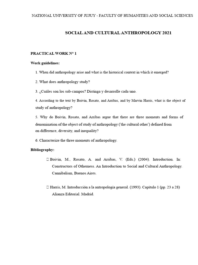 Anthropology Overview and Key Concepts | PDF