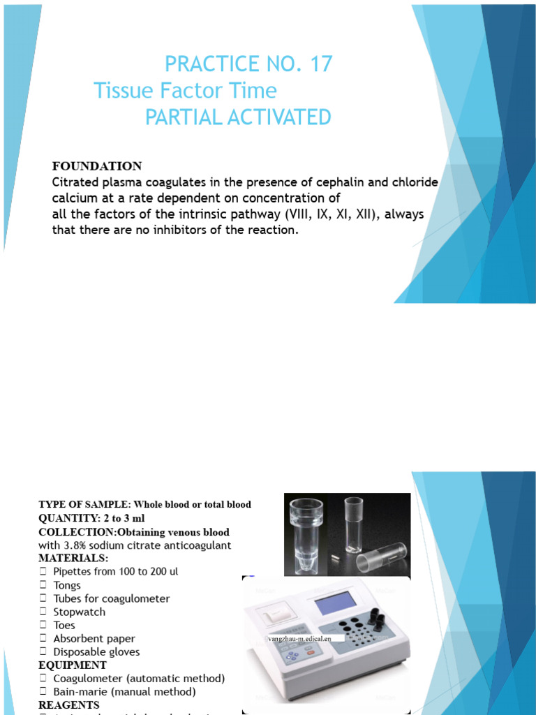 17.-Activated Partial Thromboplastin Time | PDF