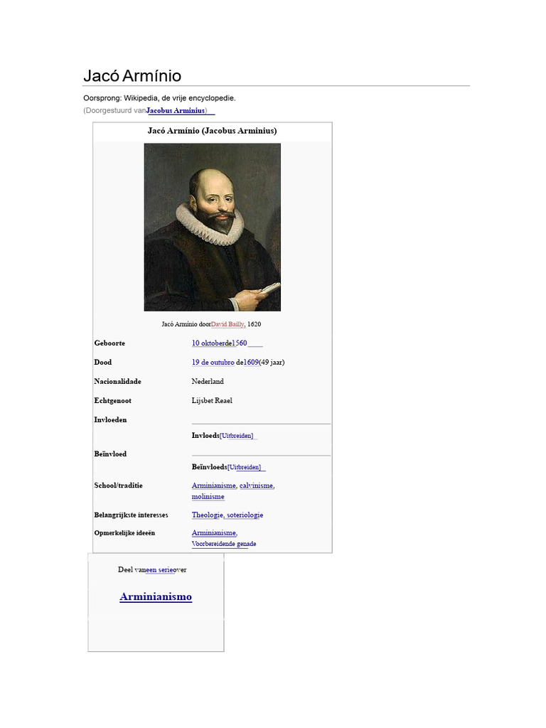 Jacobus Arminius | PDF