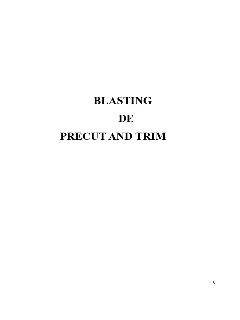 Controlled Blasting Techniques in Mining | PDF | Pressure | Drilling