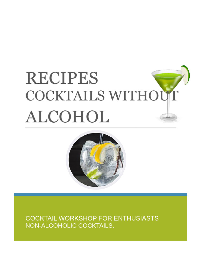 Non-Alcoholic Cocktail Recipe Book | PDF | Cocktails | Juice