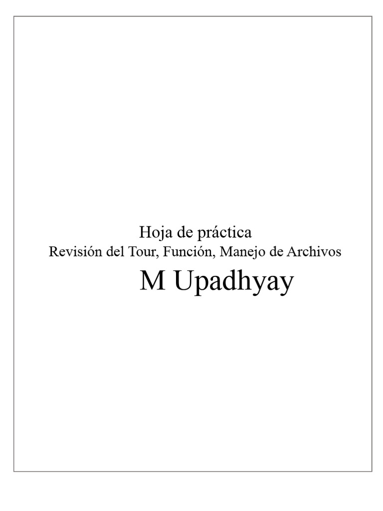 Hoja de Práctica | PDF | Python (lenguaje de programación ...