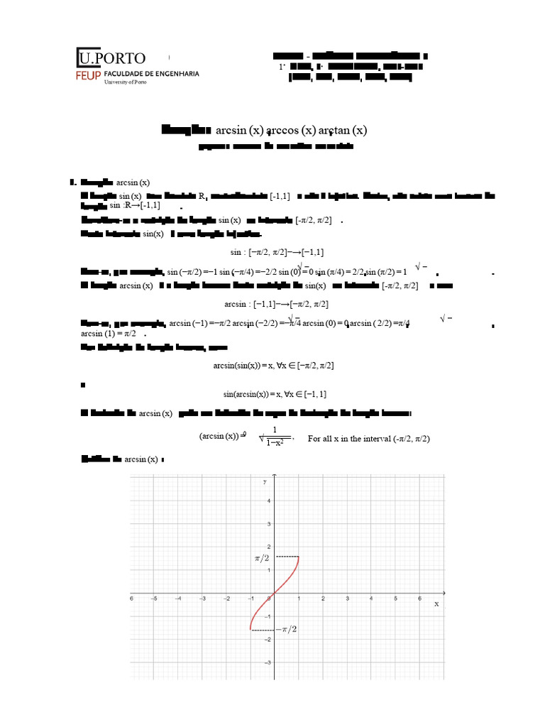 Trigonometric Inverse Functions Explained | PDF | Trigonometric ...