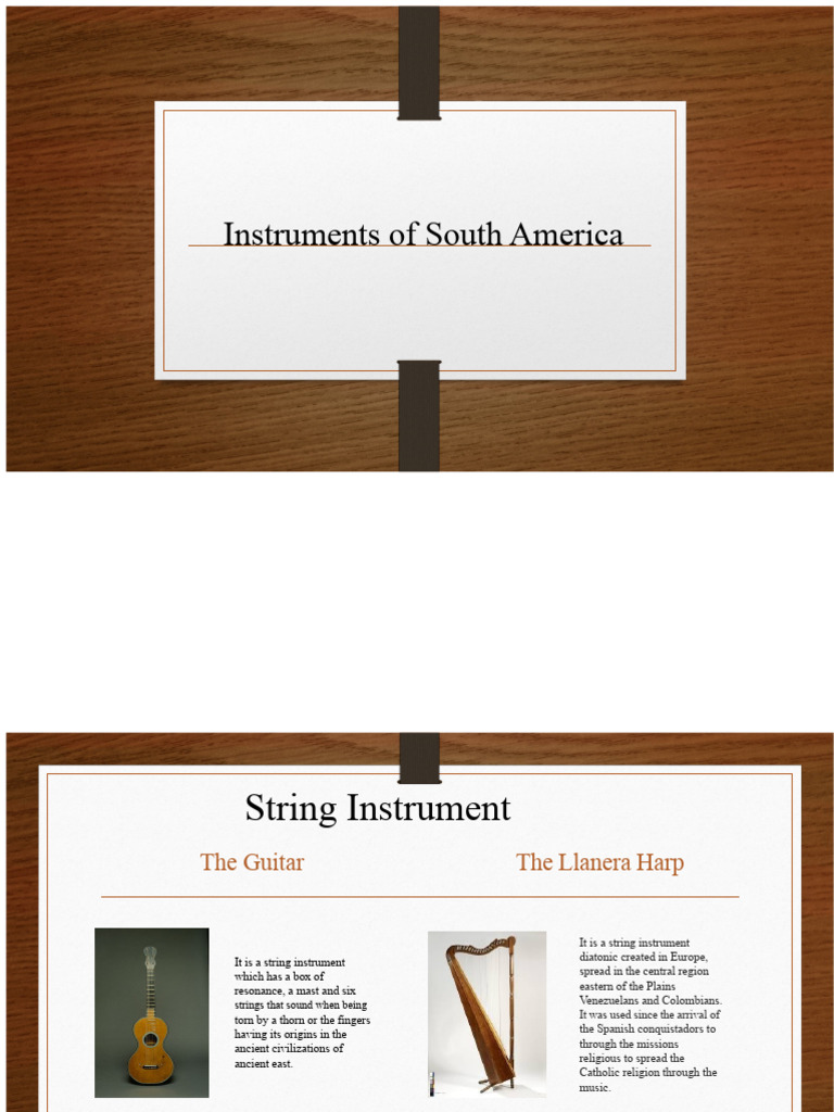 South American Musical Instruments Guide | PDF | String Instruments ...