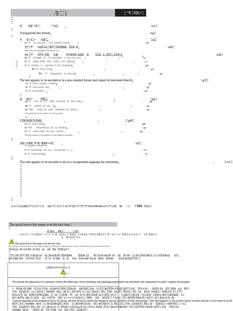 Document Encoding and Translation Issues | PDF | Sustainable ...