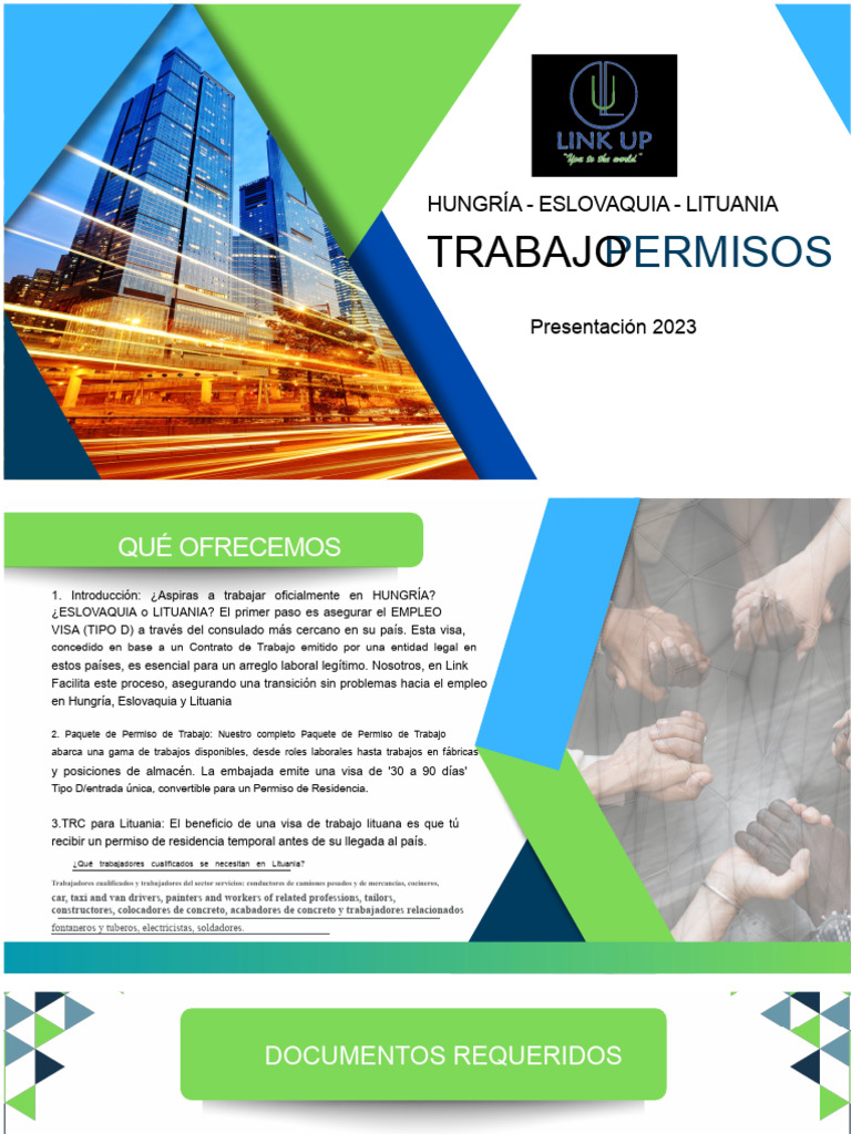 Permiso de Trabajo Hungría Lituania Eslovaquia | PDF | Visa de viaje ...