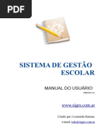 Manual Sisgesc | PDF | Biometria | Refeição