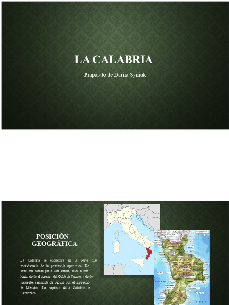 Descubre Calabria: Historia y Atractivos | PDF