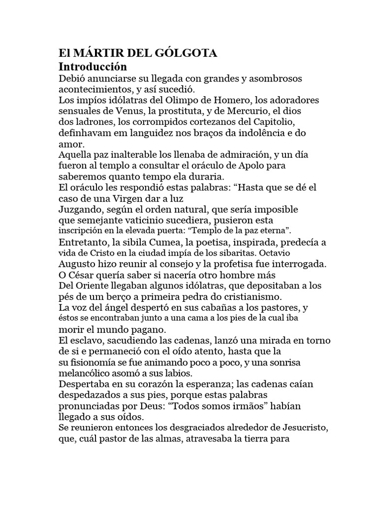El Mártir del Gólgota: Historia de Cristo | PDF | María, madre de Jesús ...