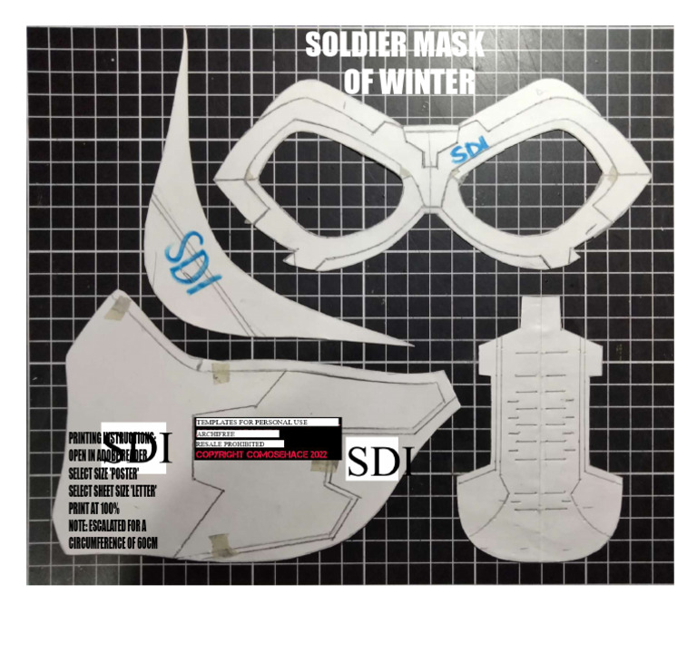 Soldier Mask Printing Instructions | PDF