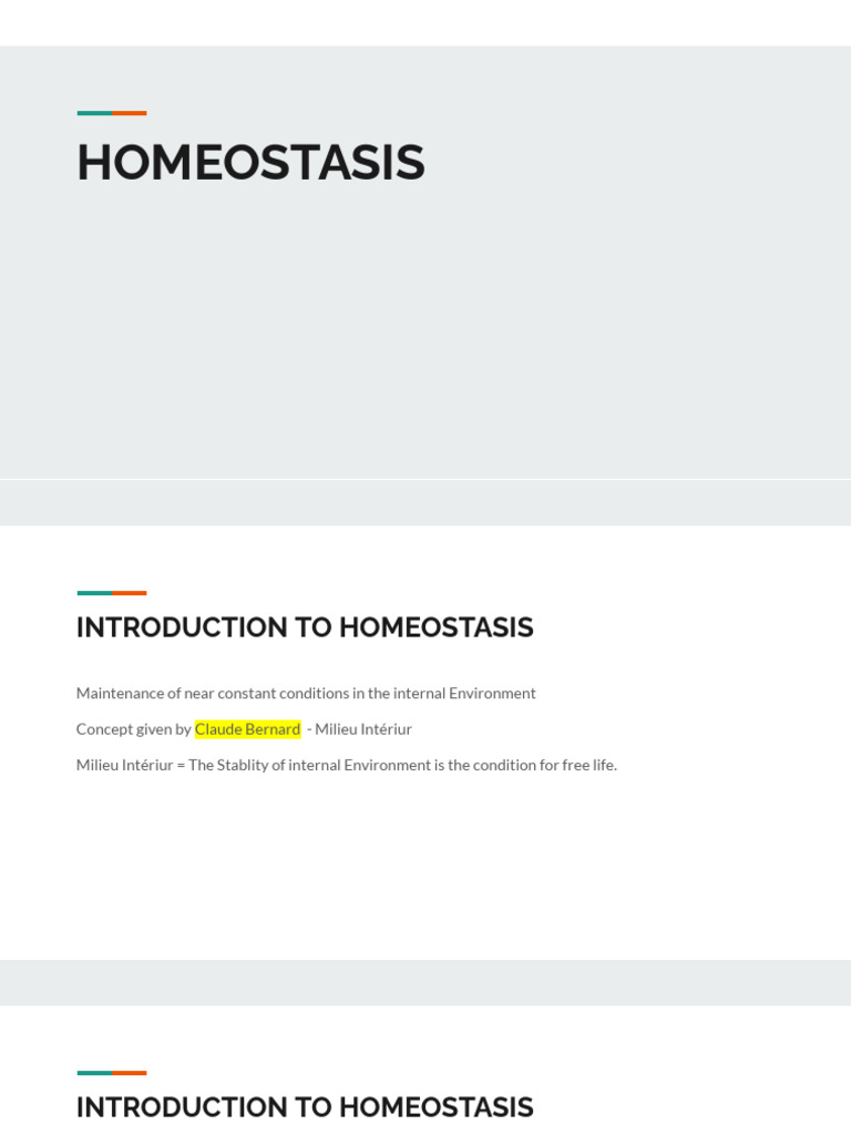 Homeostasis | PDF