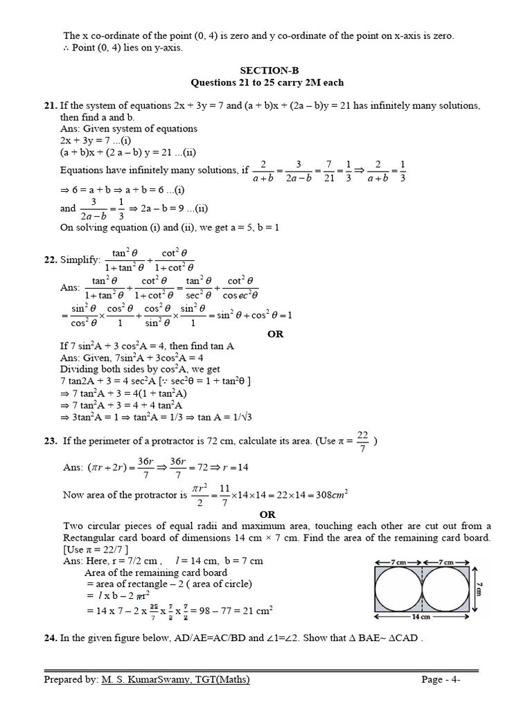 Math Problem Solutions and Explanations | PDF | Circle | Area