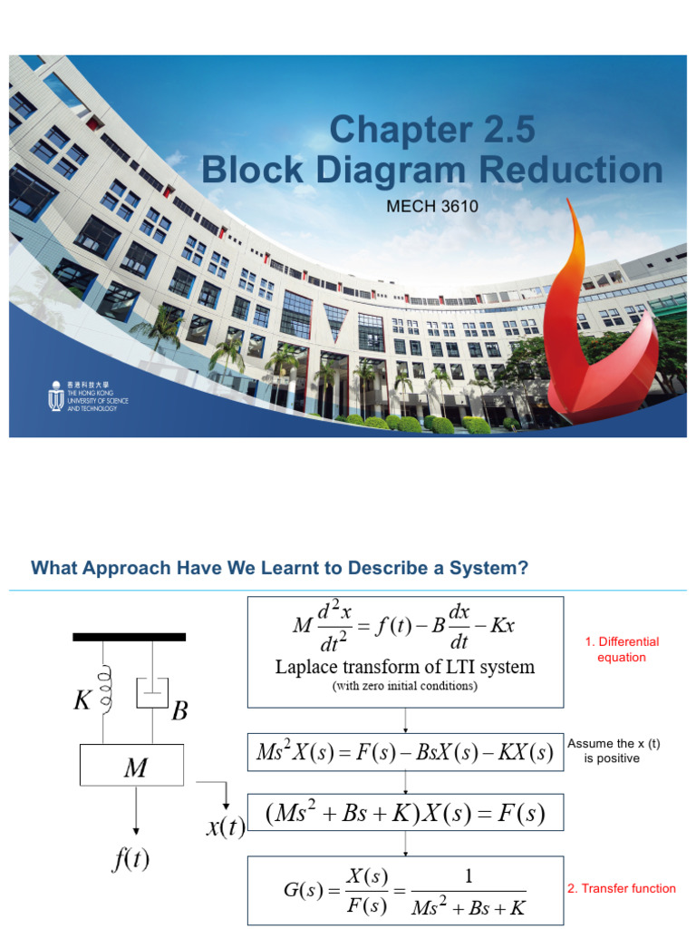 Chapter 2.5 Block Diagram Reduction_V3 | PDF | Laplace Transform ...