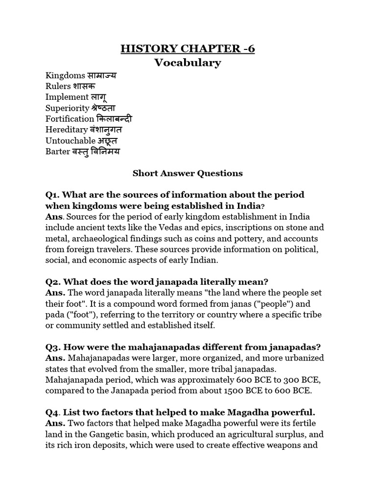 History Chapter 6 | PDF