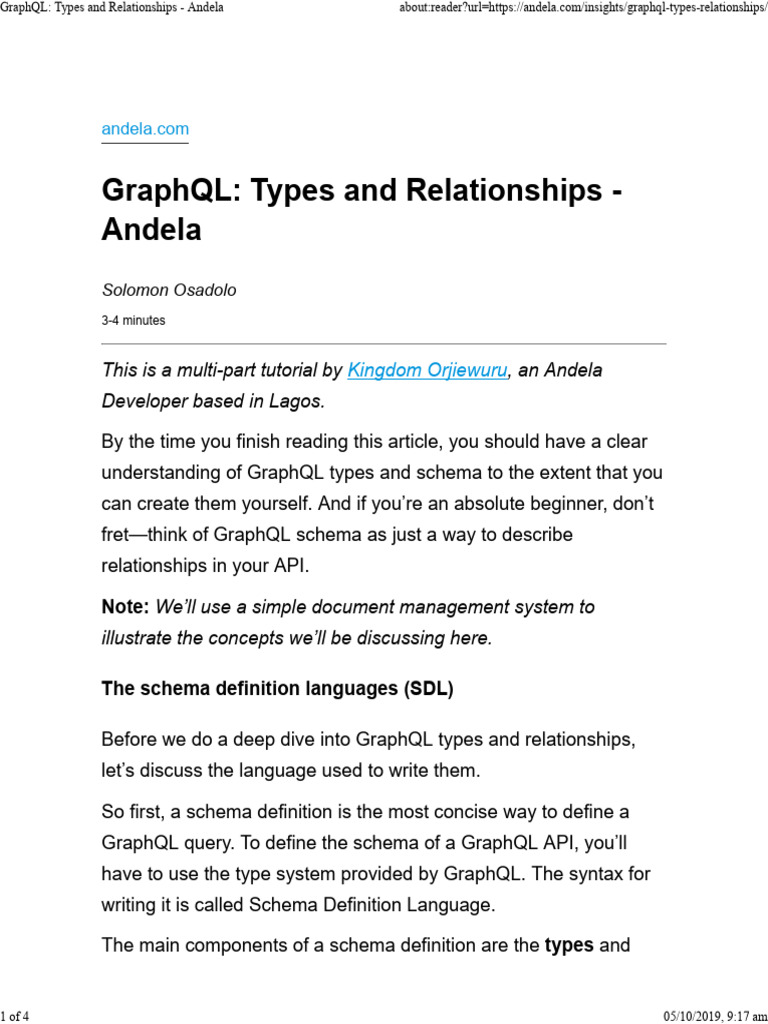Graphql Types Relationships | PDF | Data | Computer Programming