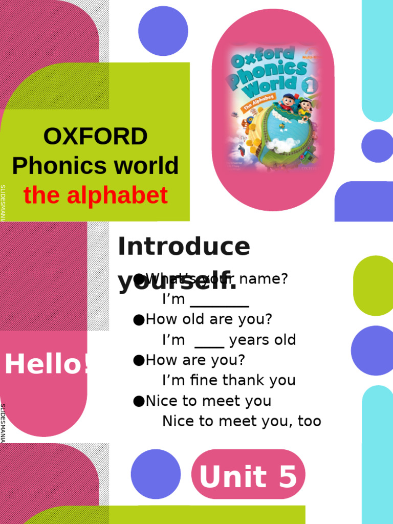 Oxford Phonics World: The Alphabet | PDF