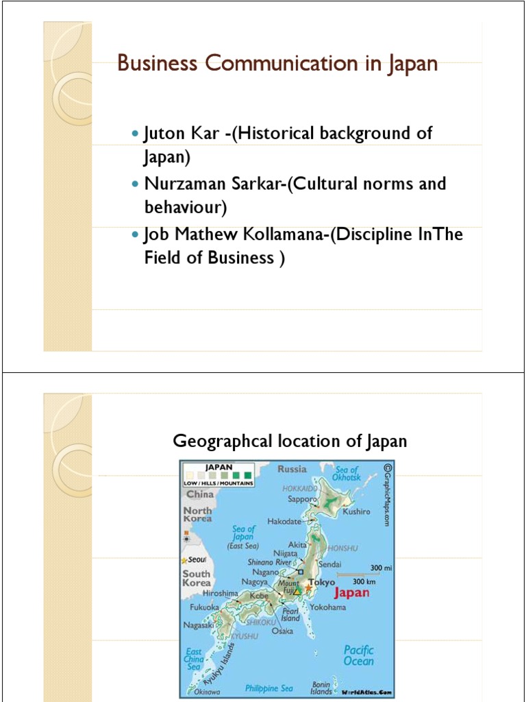 Business Communication Norms and Practices in Japan | PDF | Japan ...