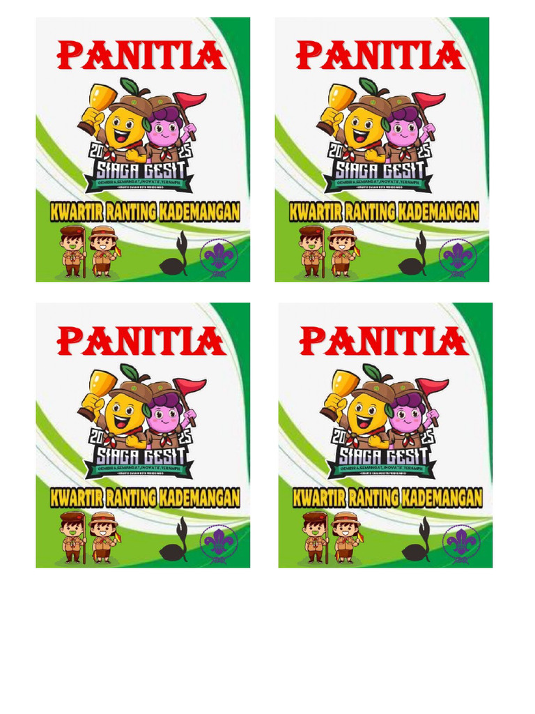 Id Card Panitia Print | PDF
