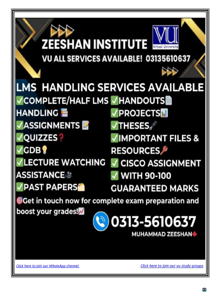 MTH641 - Assignment No. 1 (Fall 2025) ASMAT | PDF