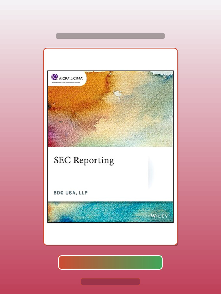 Sec Reporting Bdo Usa Test Bank | PDF | Multiple Choice | Curriculum