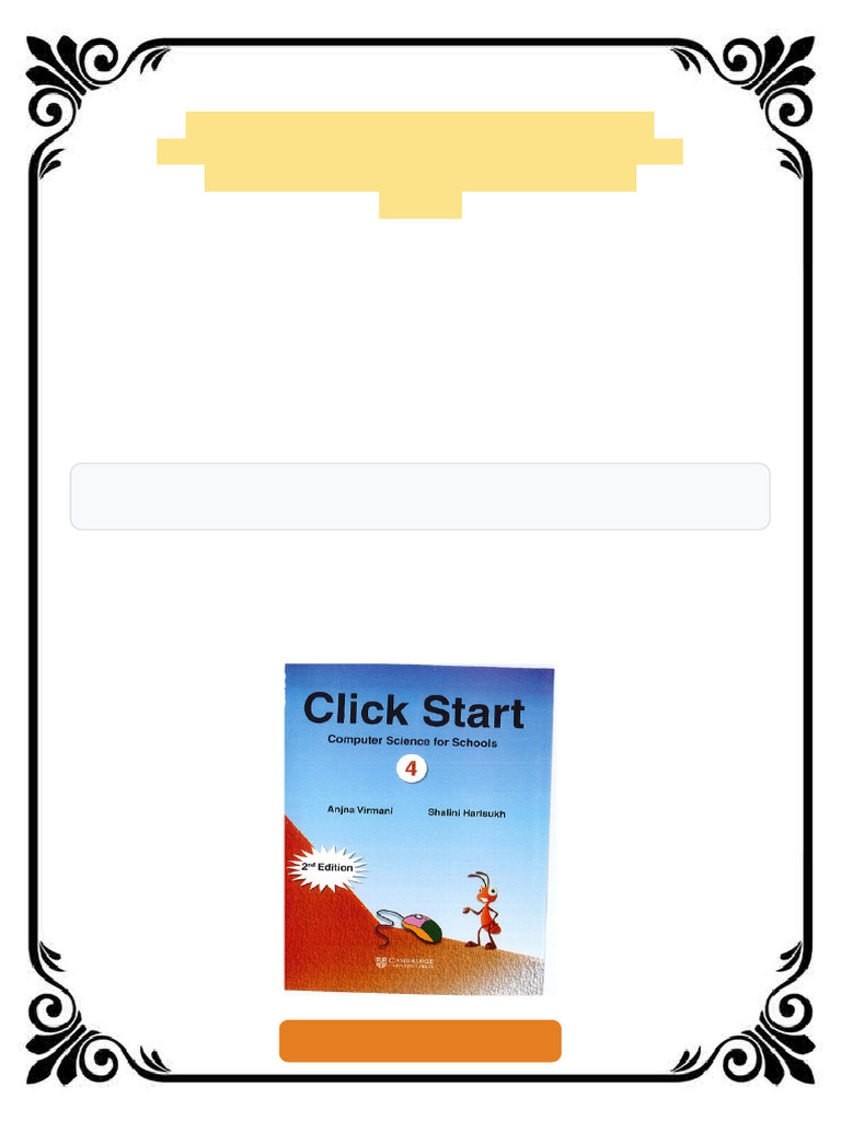 Click Start Level 4 Student s Book Computer Science for Schools CBSE ...