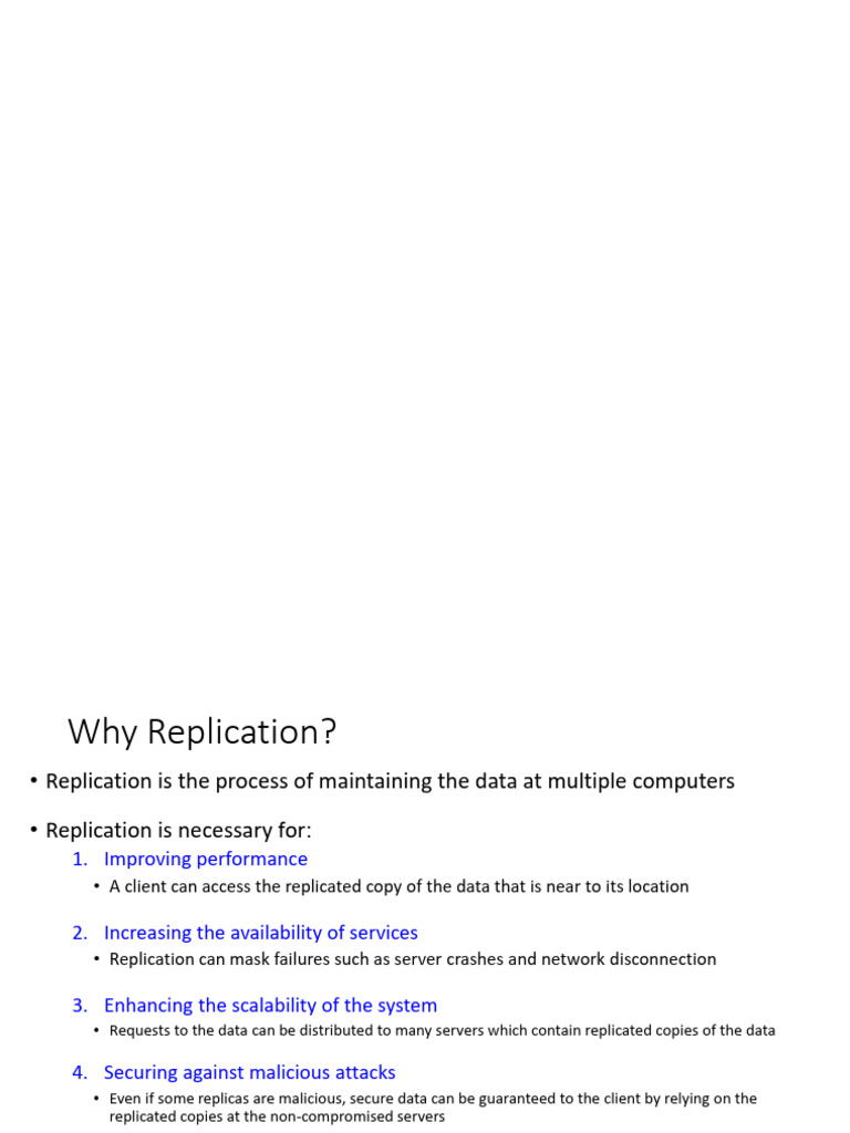 Unit 7 Consistency and Replication 1 | PDF | Replication (Computing) | Cache (Computing)