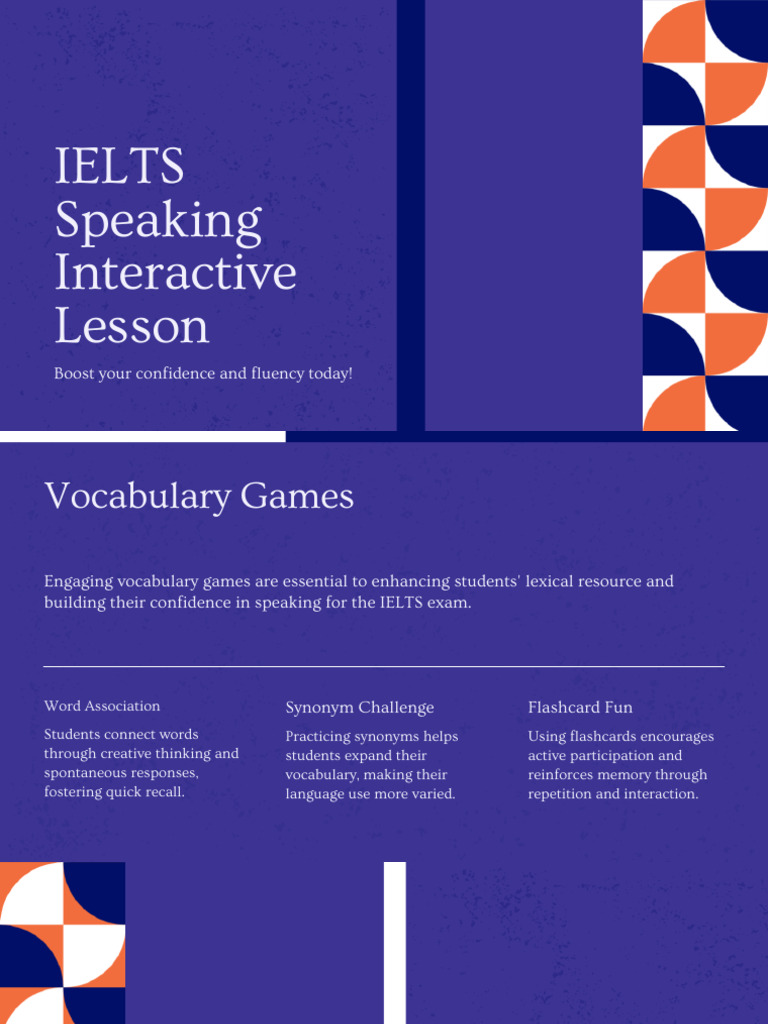 Presentation - IELTS Speaking Interactive Lesson | PDF