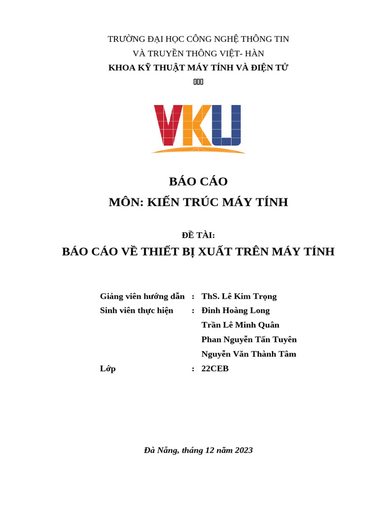 Output Device - Chính | PDF