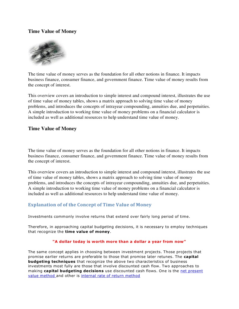 Time Value of Money Unit 2 | PDF | Time Value Of Money | Net Present Value