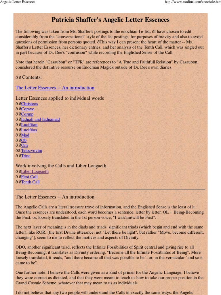 Patricia Shaffer - Angelic Letter Essences | PDF | Reincarnation | Lucifer