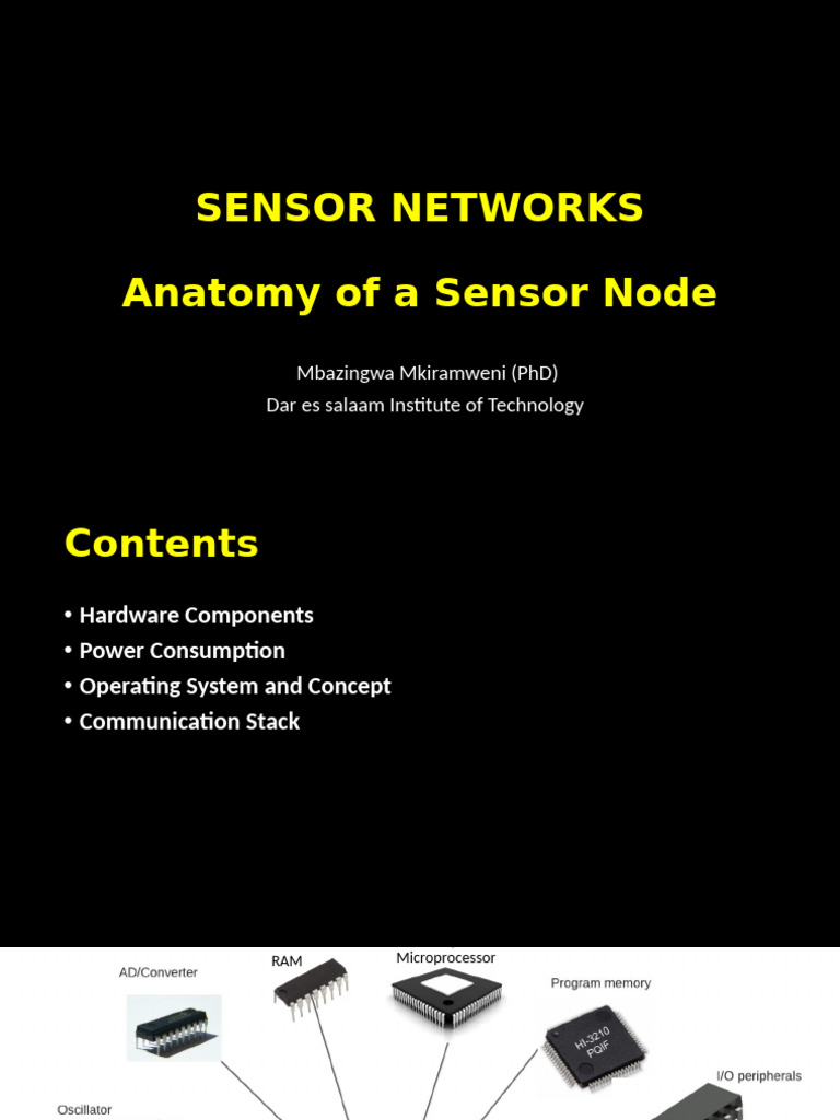 Sensor Networks - Anatomy of Sensor Node | PDF