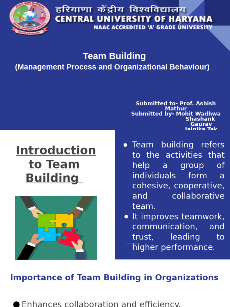 Effective Team Building Strategies | PDF | Team Building | Industrial ...