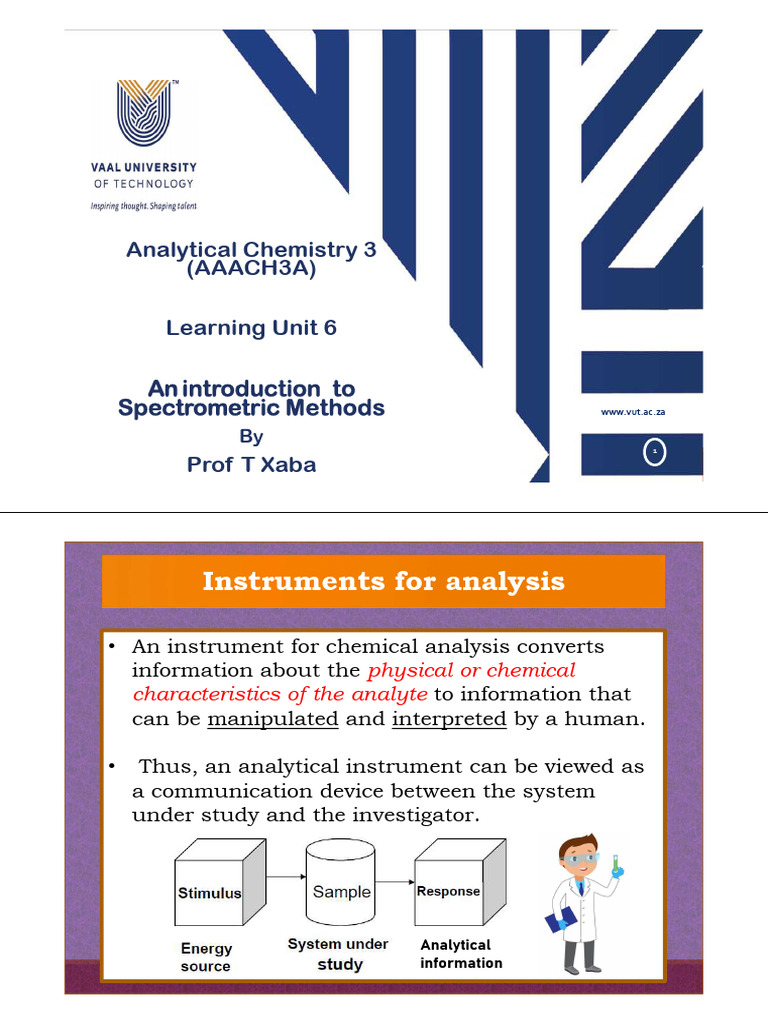 Introduction to Spectrometric Methods | PDF | Electromagnetic Radiation ...